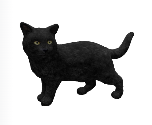 gltf猫-3D模型_麒跃科技